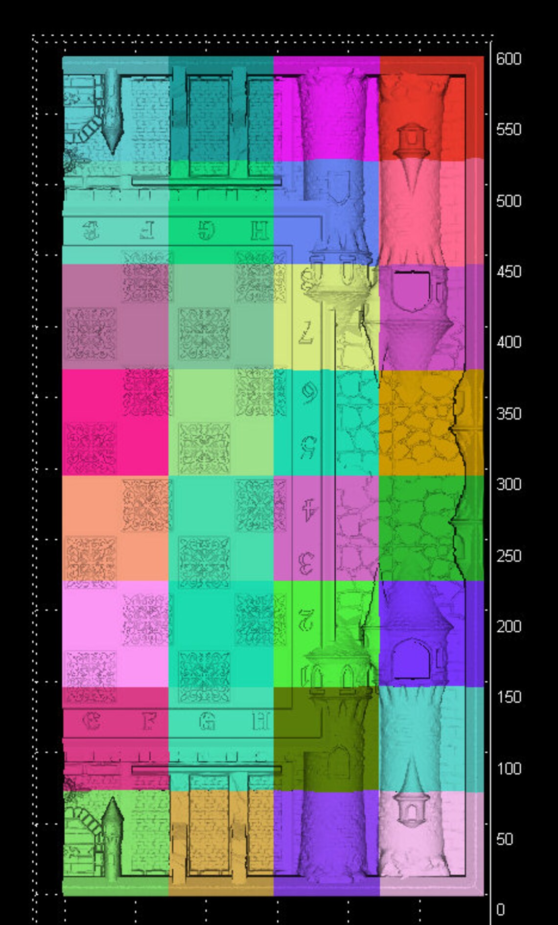 Citadel Castle Chessboard 3D Model STL for CNC Router or 3d Printing ...