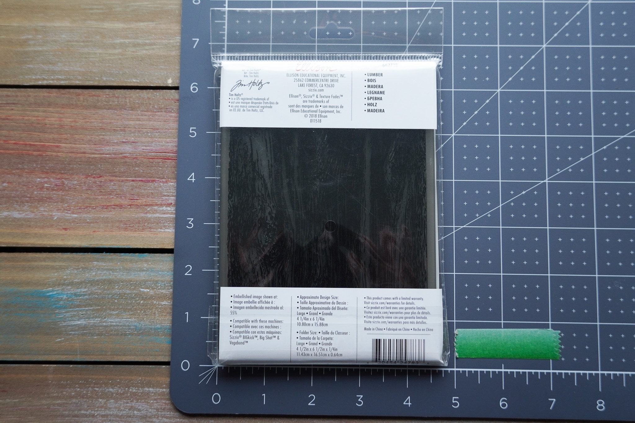 Tim Holtz Wood Embossing Folder Wood Grain Embossing Lumber - Etsy