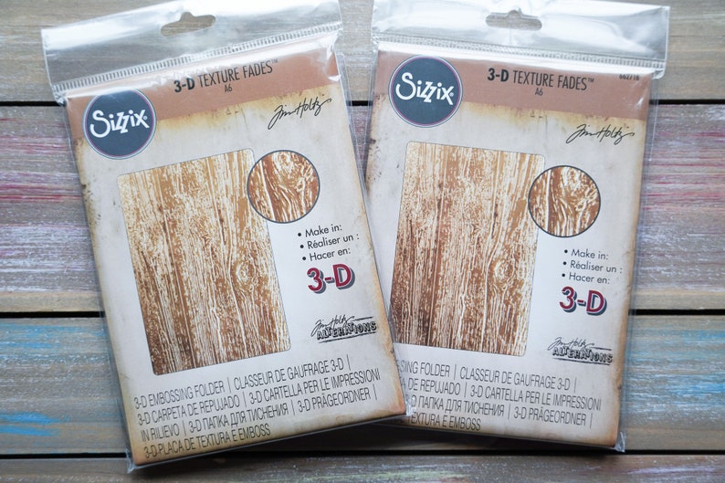 Tim Holtz Wood Embossing Folder Wood Grain Embossing Lumber - Etsy
