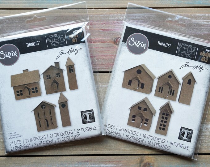 Tim Holtz Paper Village Die Set, Tim Holtz Die Set, Die Cutting ...