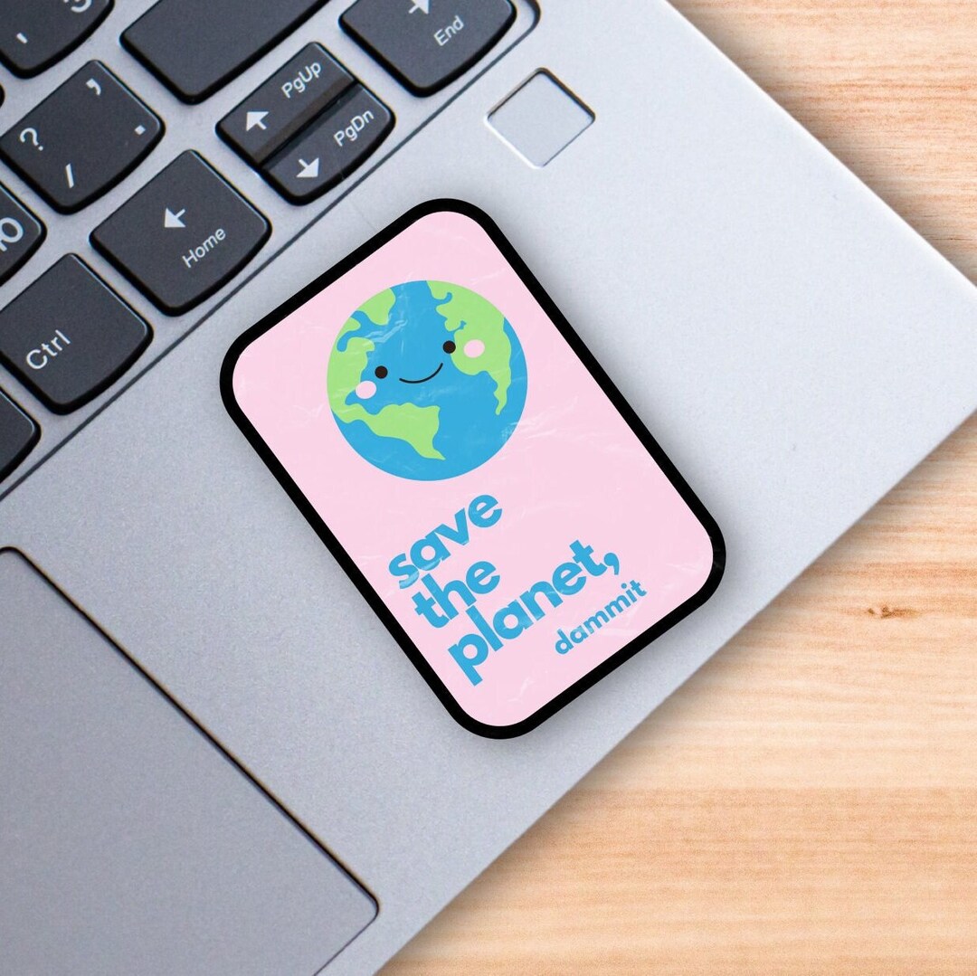 Save the Planet, Dammit - Digital Design - Etsy