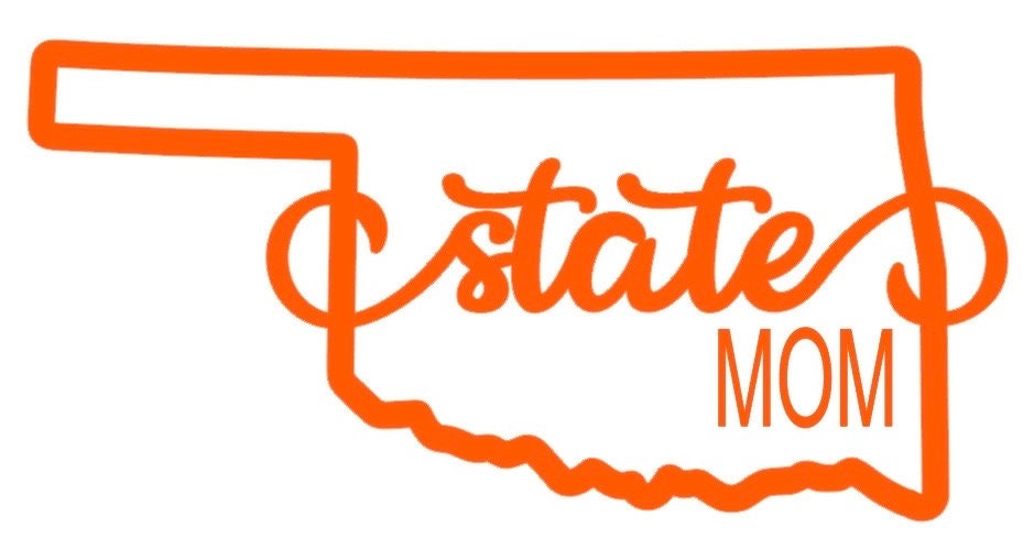 Oklahoma State University Mom Decal - Etsy