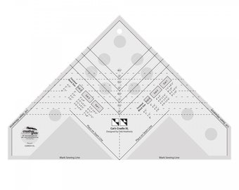 Ruler Creative Grids Half Square 4-in-1 Triangle Ruler - Etsy