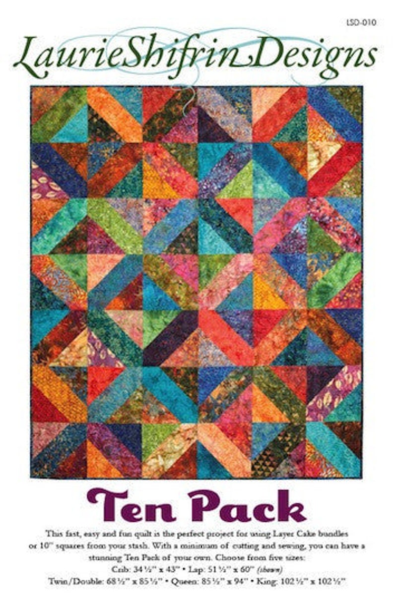 Ten Pack Quilt Pattern - Etsy
