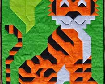 Tiger Quilt Pattern - Etsy