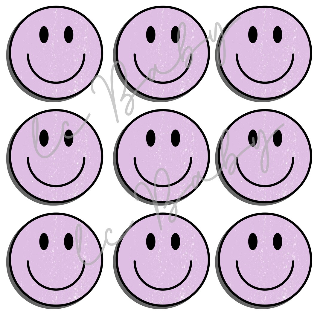 Distressed Retro Smiley Face Png, Back to School Png, Sublimation ...