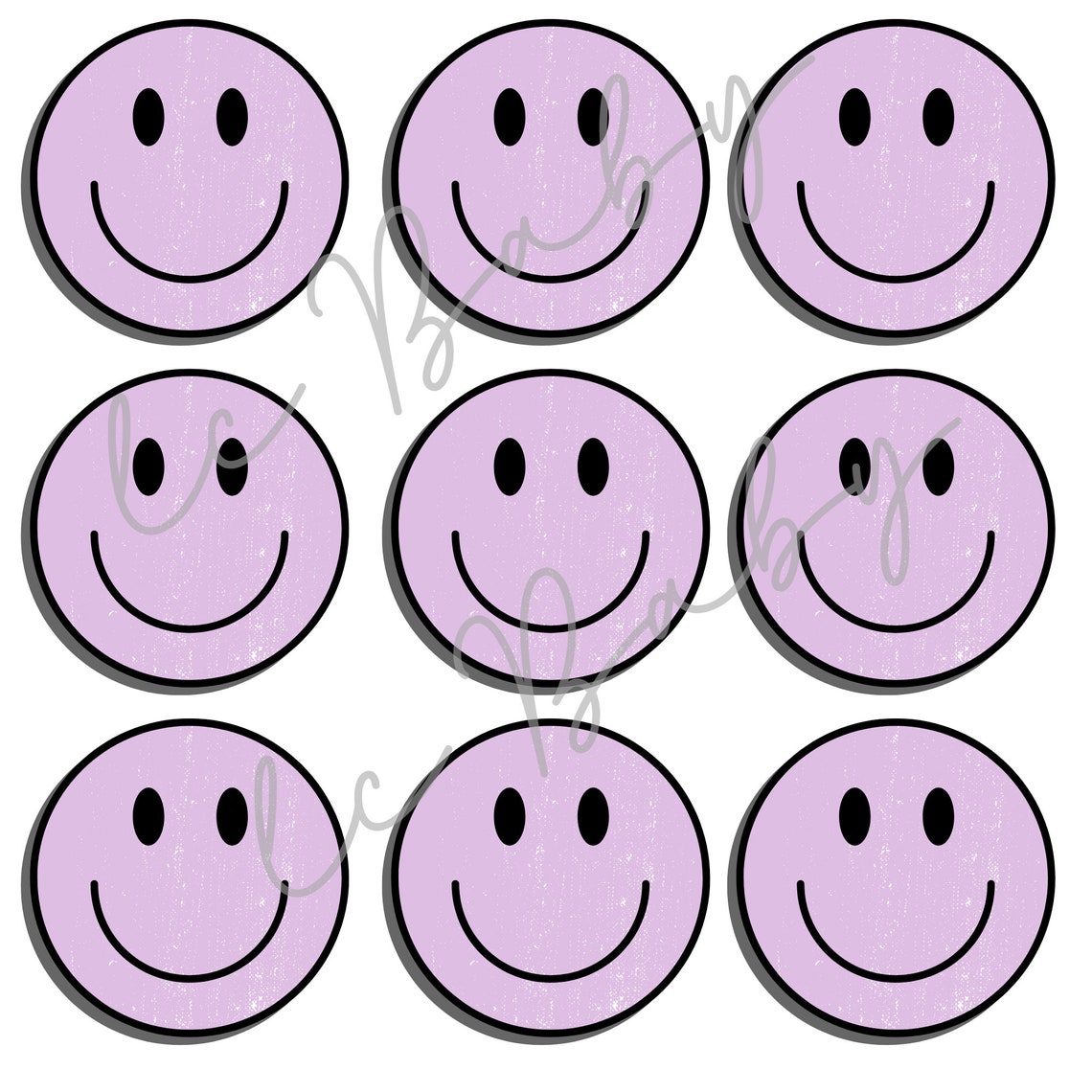 Distressed Retro Smiley Face Png, Back to School Png, Sublimation ...