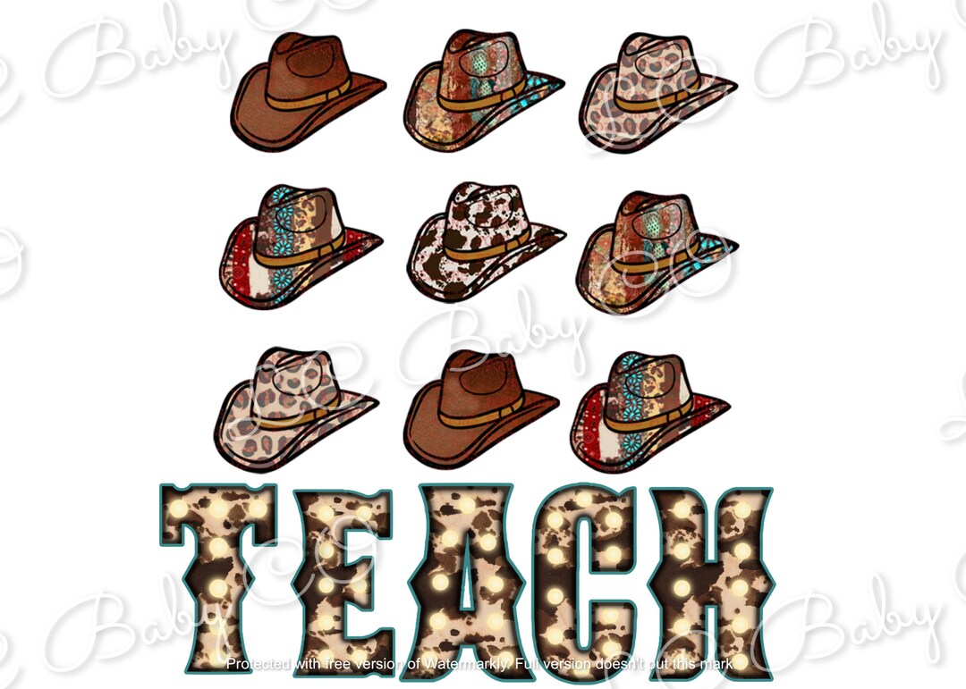 Teach Cowgirl Png, Western Teacher Png, Back to School Png, Western ...