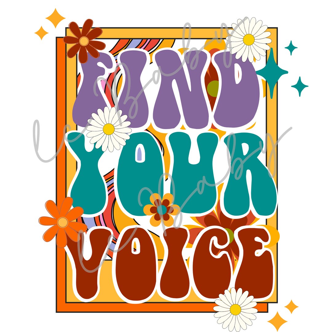 Find Your Voice Png, Back to School Png, Sublimation, Dtf, School Time ...
