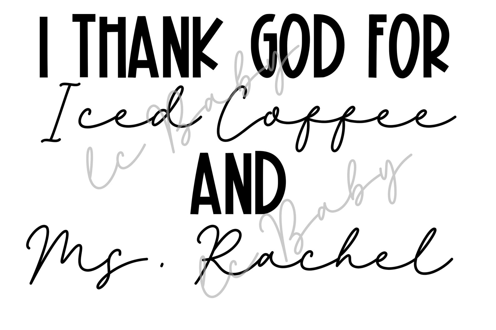 Iced Coffee and Ms Rachel, Ms Rachel Mom Png, Songs for Littles Png, Ms ...