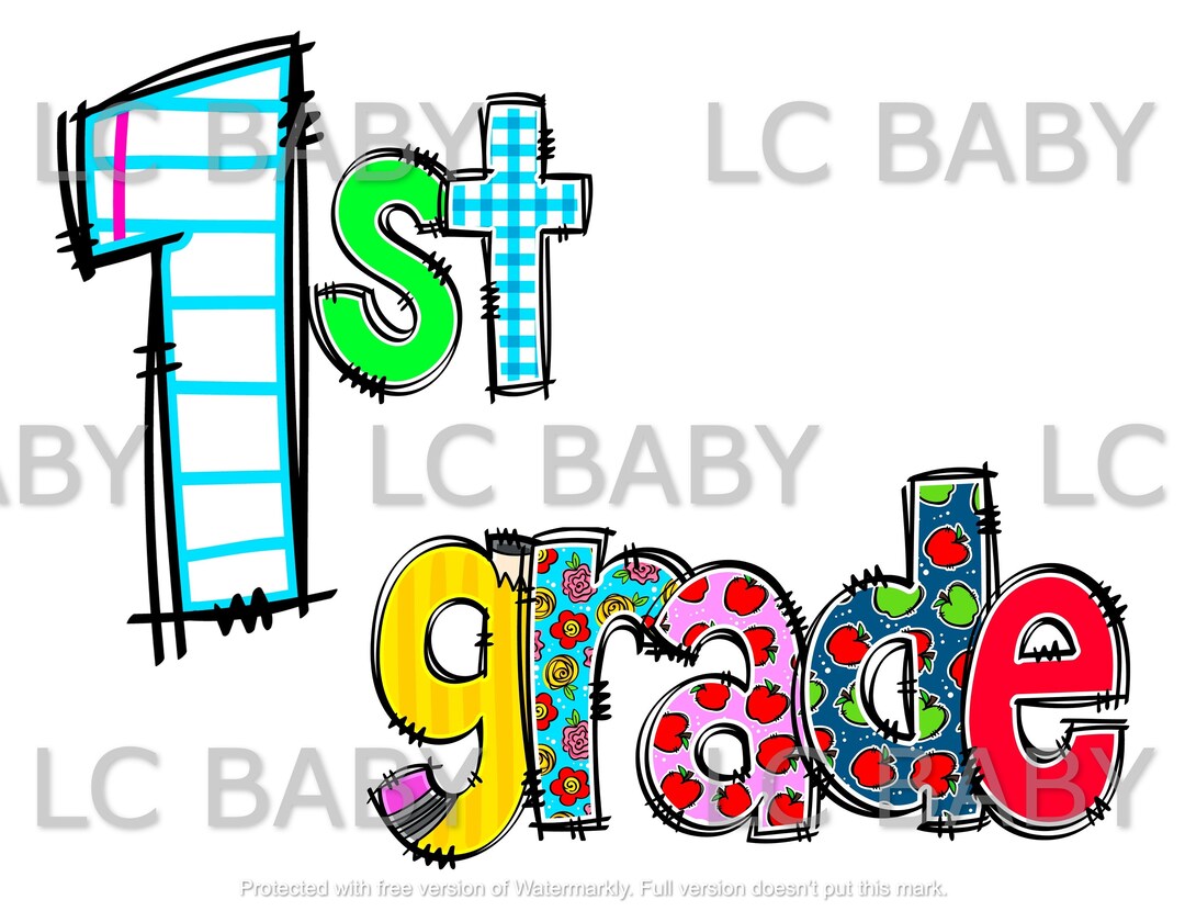 1er grado png, regreso a la escuela png, sublimación, dtf, tiempo escolar png - Etsy España