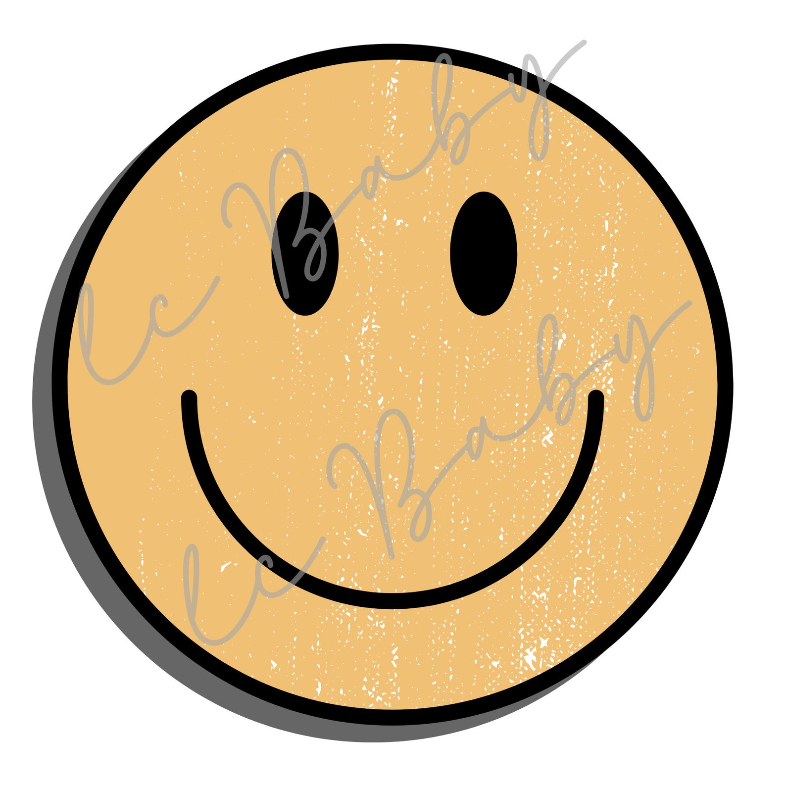 Distressed Retro Smiley Face Png, Back to School Png, Sublimation ...