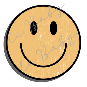 Distressed Retro Smiley Face Png, Back to School Png, Sublimation ...