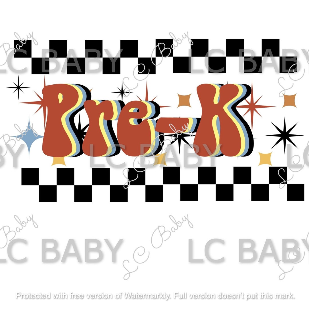 Pre K Png, Pre K Teacher Png, Pre K Teache, Retro Back to School Png ...