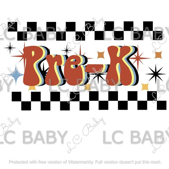 Pre K Png Pre K Teacher Png Pre K Teache Retro Back to - Etsy