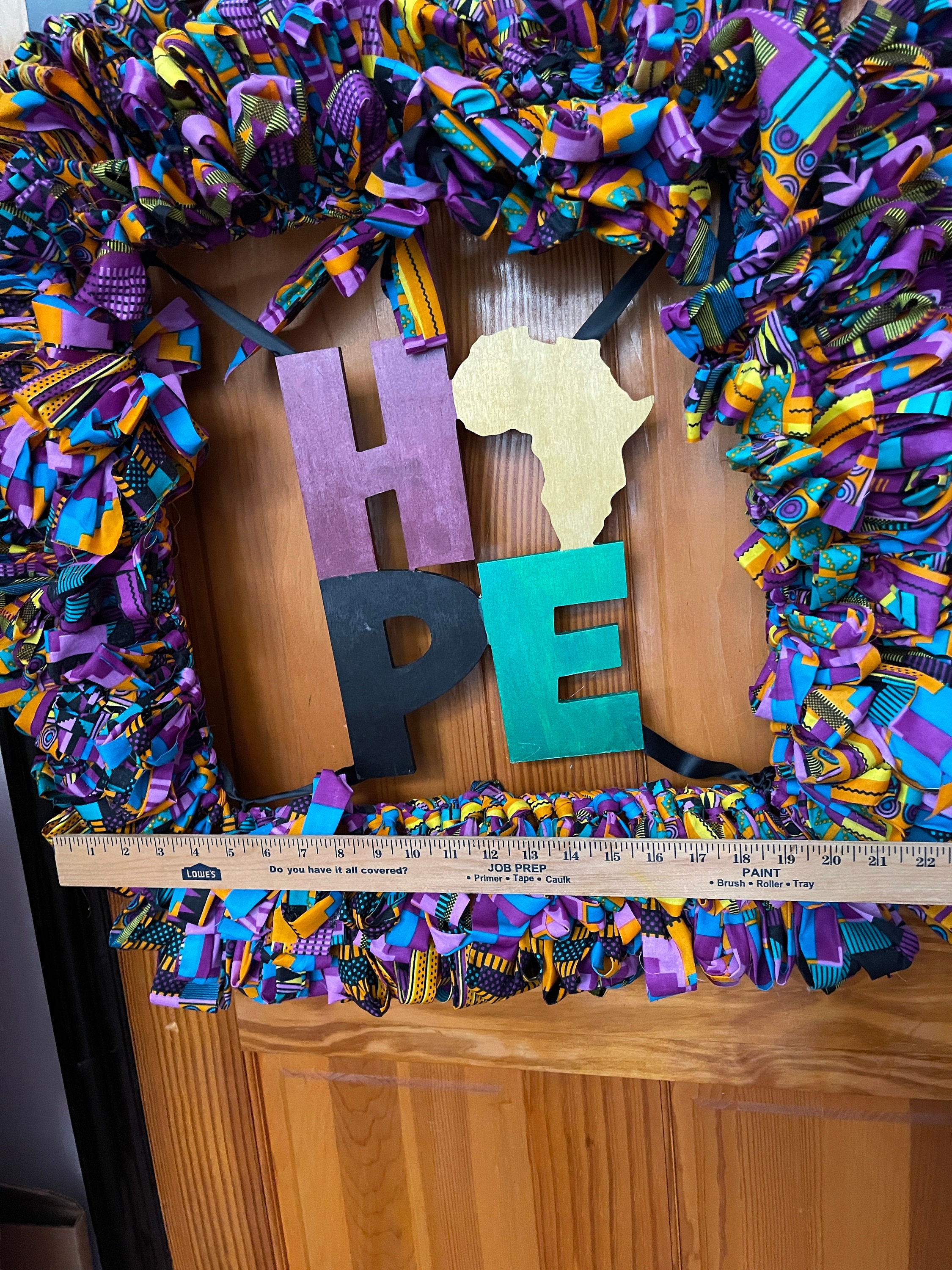 Square Wreath of HOPE - Etsy