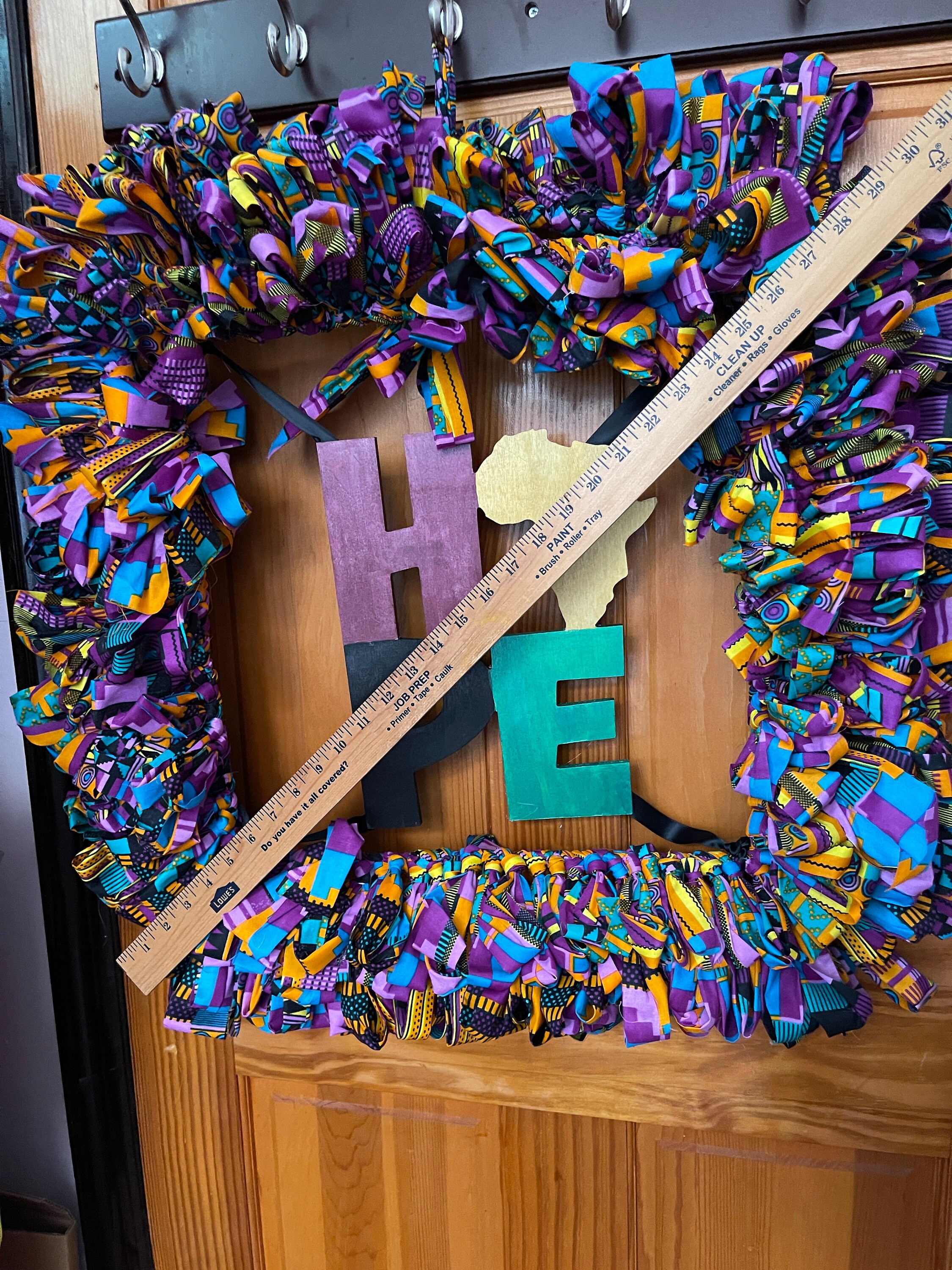 Square Wreath of HOPE - Etsy