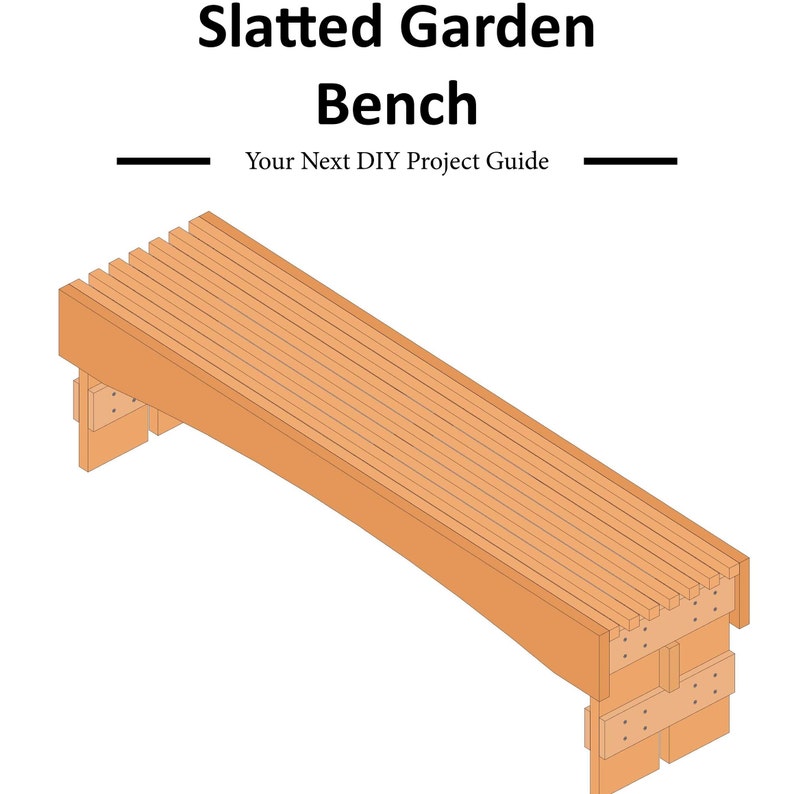 DIY Slatted Garden Bench Woodworking - Instruction Plans/details ...