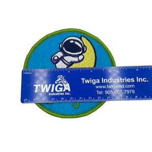 Custom Felted Iron-on Space Spaceship Alien Astronaut Name Tag Patch ...