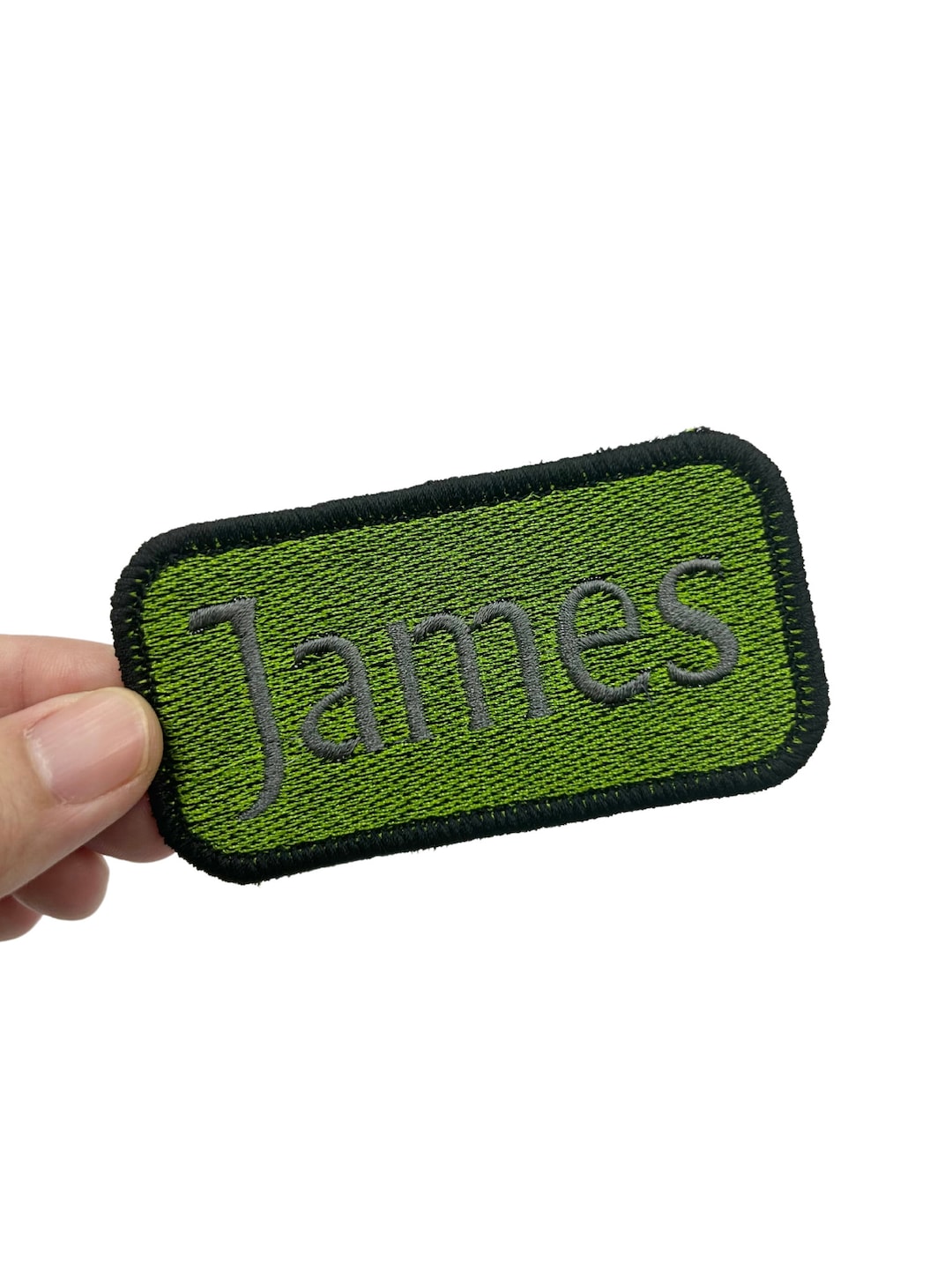 Custom Rectangle Iron-on Name Tag Patch. Attach on Clothing Uniforms ...