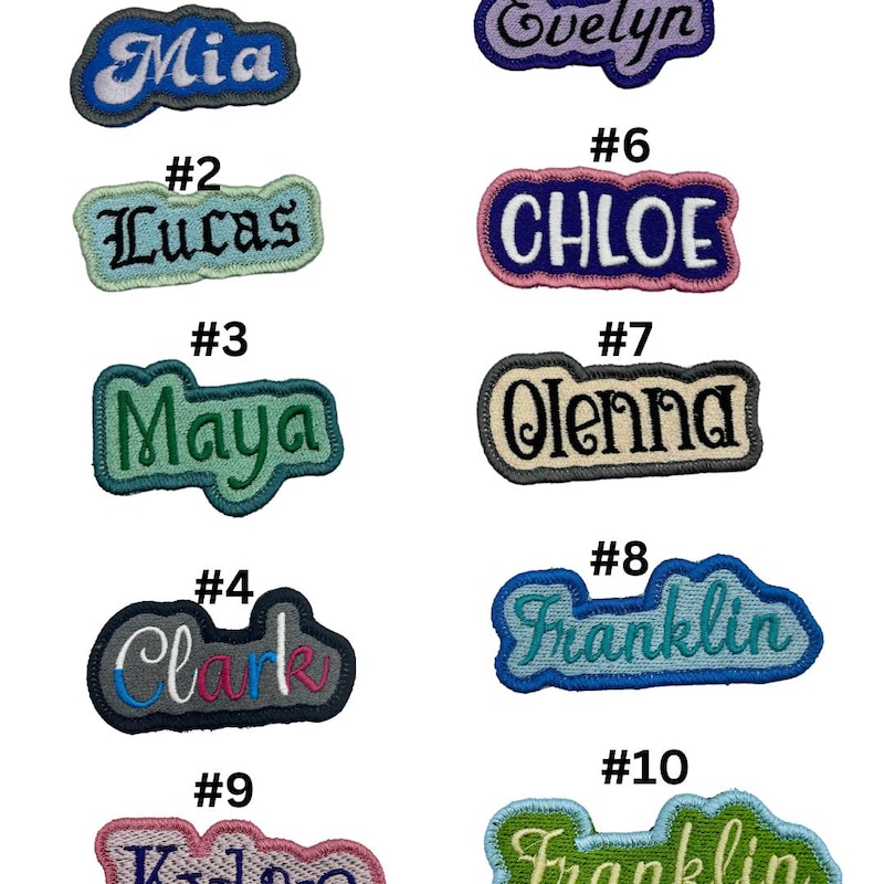 Felt Embroidery Name - Etsy