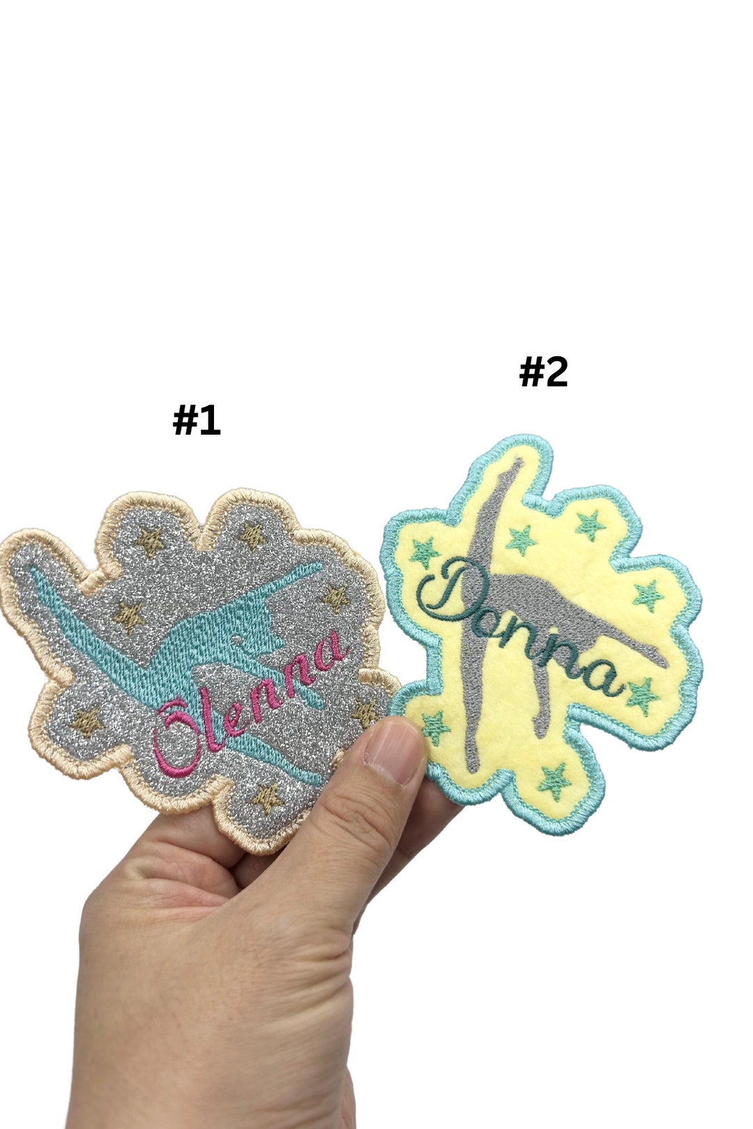 Custom Felted Iron-on Hobby Name Tag Patch Ballet Dancer. Attach on ...