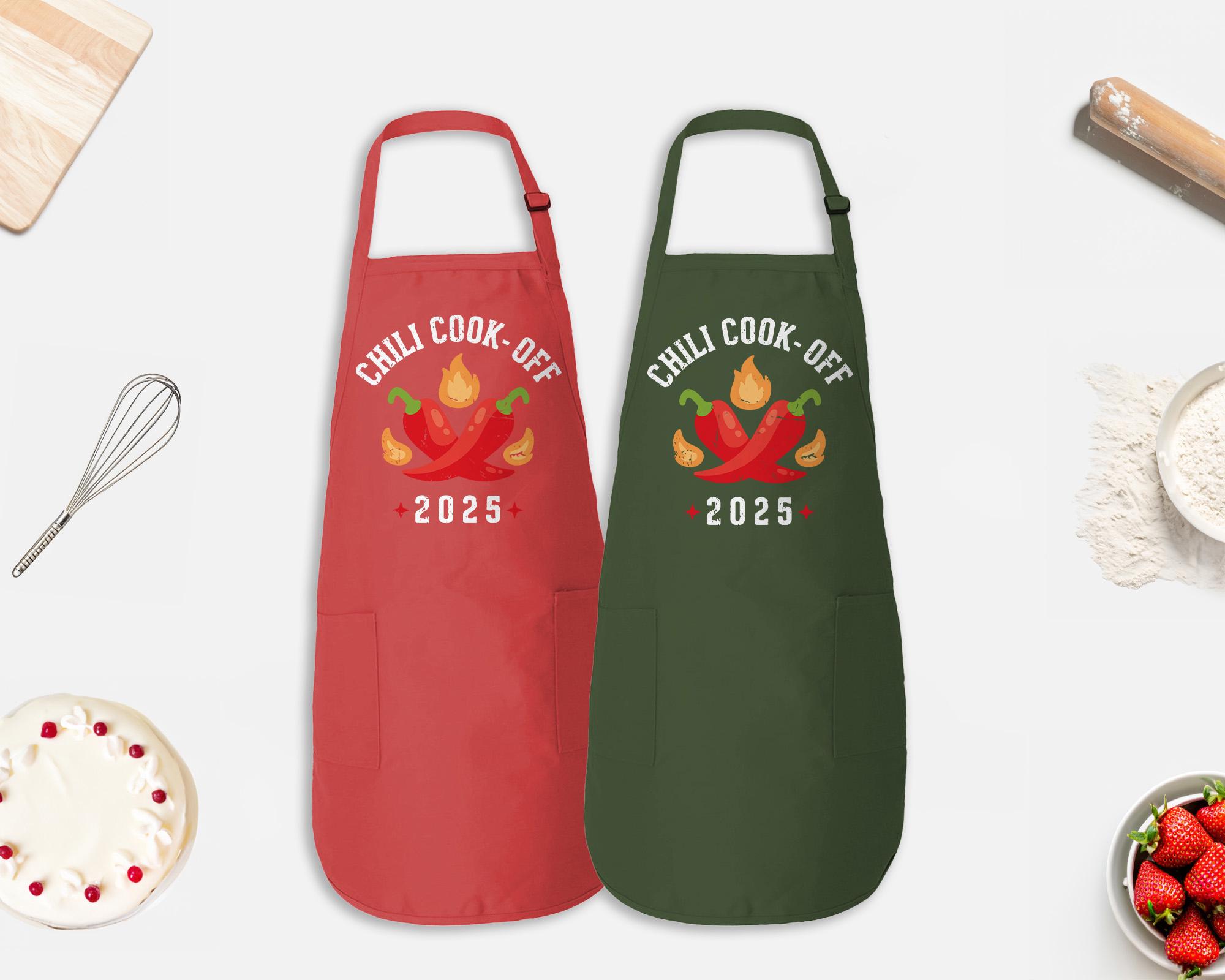 Personalized Chili Cook off Aprons, Custom Hot Pepper Cooking Contest ...
