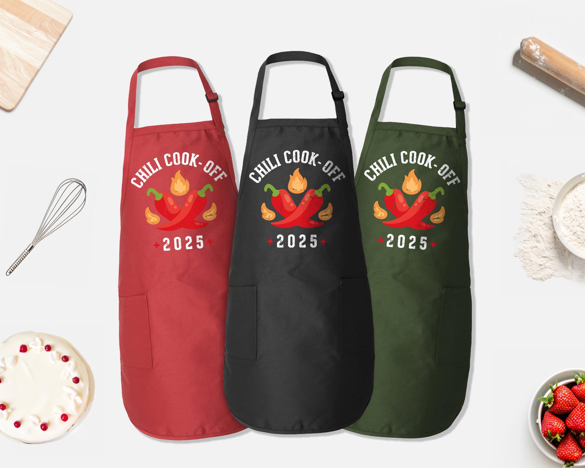 Personalized Chili Cook off Aprons, Custom Hot Pepper Cooking Contest ...