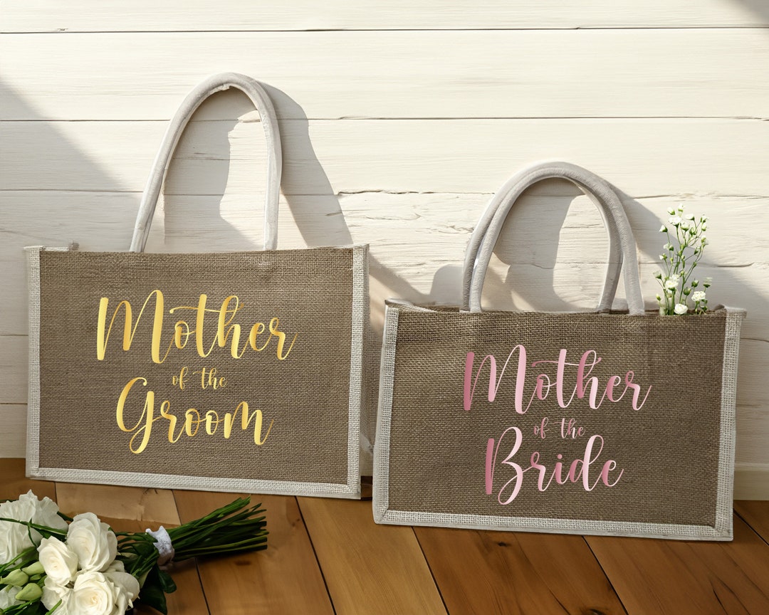 Mother of the Bride Tote Bag, Mother of the Groom Gift Bag, Mother of ...