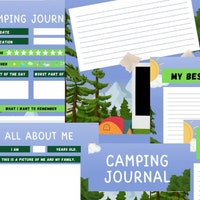 Printable Kids Camping Journal - Etsy