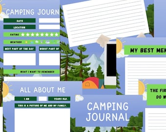 Printable Camping Theme Blank Draw and Write Pages, Homeschool Template ...