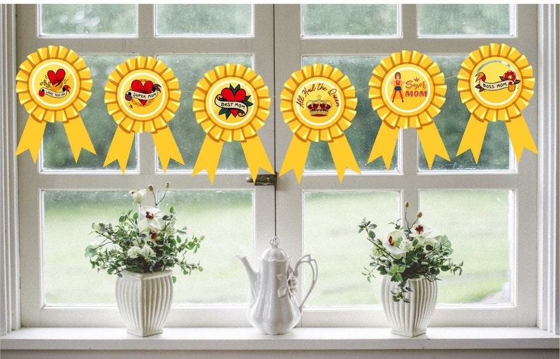 Printable Mother's Day Awards Banner: Party Decorations (PDF) - Etsy