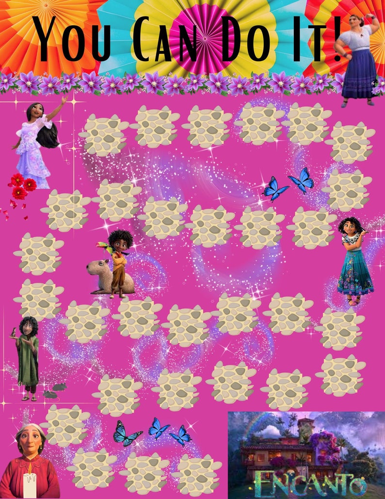 Encanto Reward Chart: Potty, Reading, Sleep Tracker (digital) - Etsy