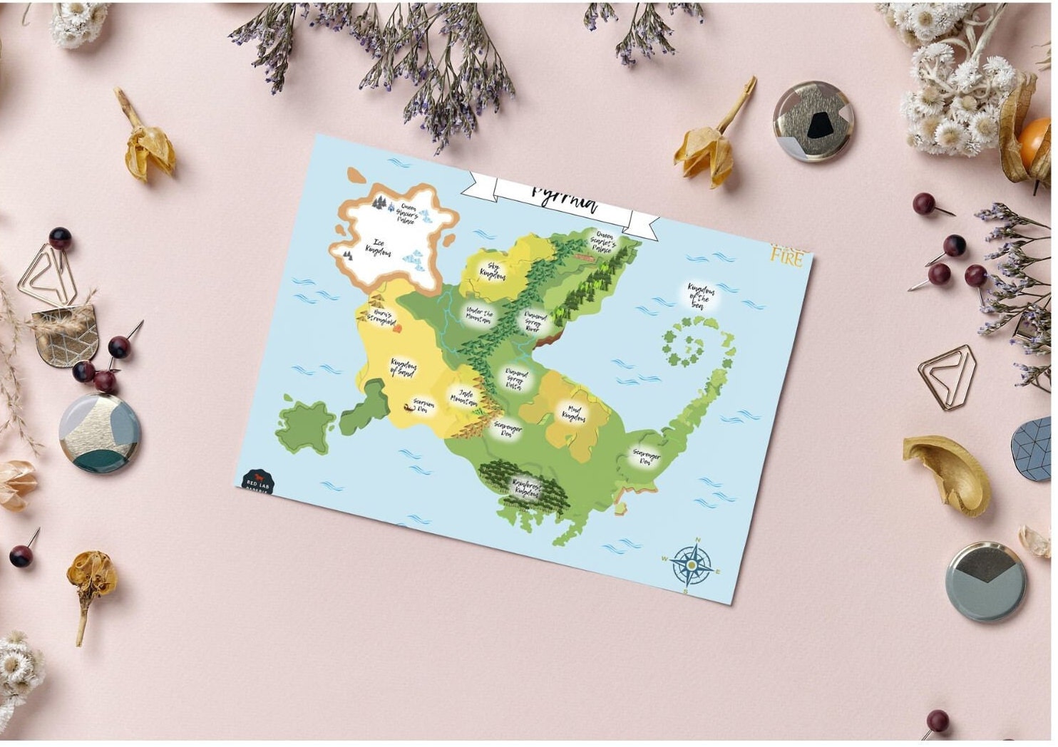 Printable Dragon Map: Wings of Fire Party Decor (digital Download) - Etsy