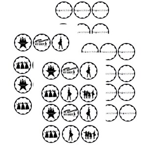 PRINTABLE Hamilton Cupcake Toppers - Etsy