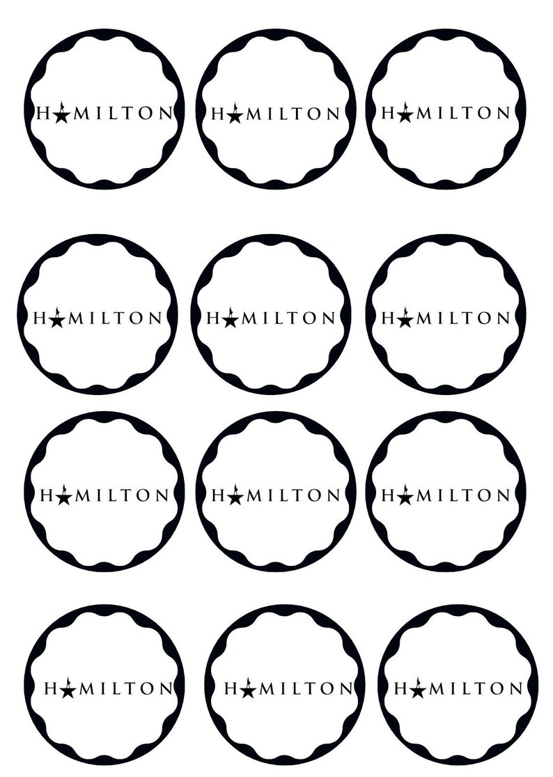 PRINTABLE Hamilton Cupcake Toppers - Etsy