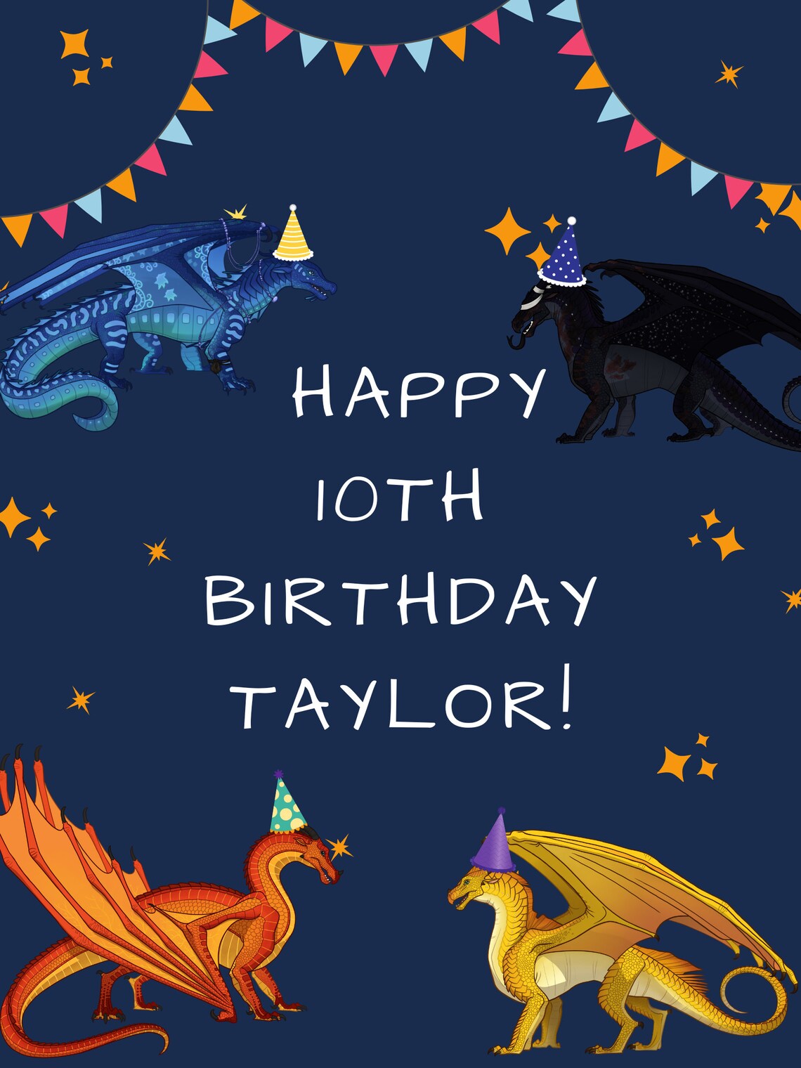 PRINTABLE Dragon Posters Wings of Fire Party Editable - Etsy