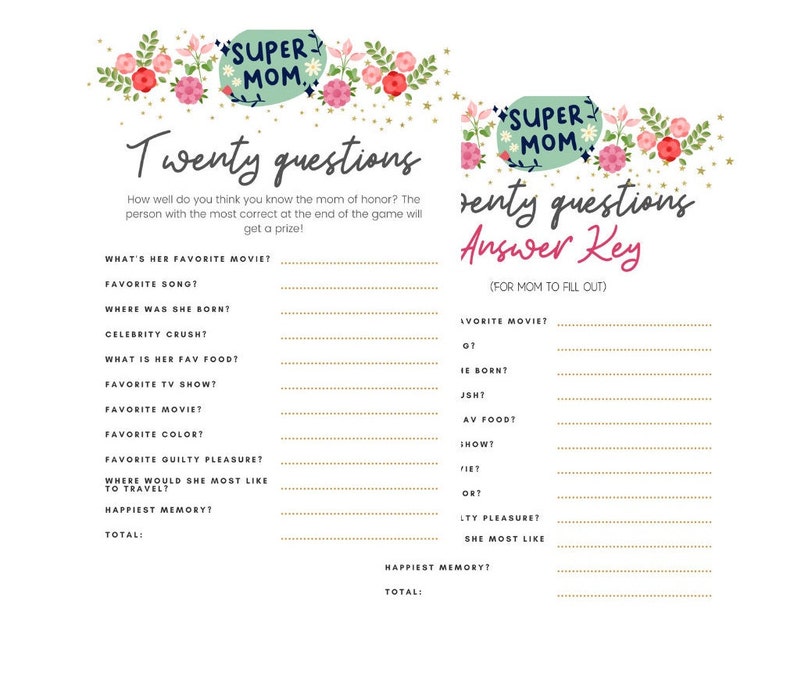 Printable Mother's Day Games Bundle Mother's Day - Etsy