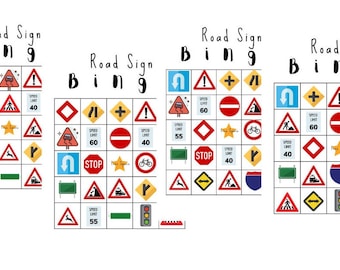 Road Sign Bingo - Etsy
