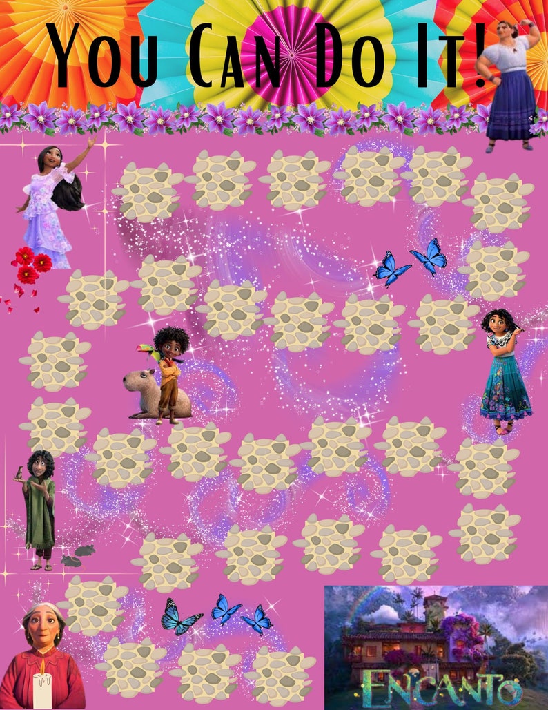 PRINTABLE Encanto-themed Reward Chart | Kids Reward Chart | Encanto ...