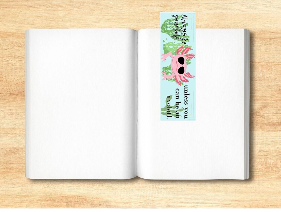 PRINTABLE Axolotl Bookmarks Axolotl Birthday Axolotl Party Party Favor ...