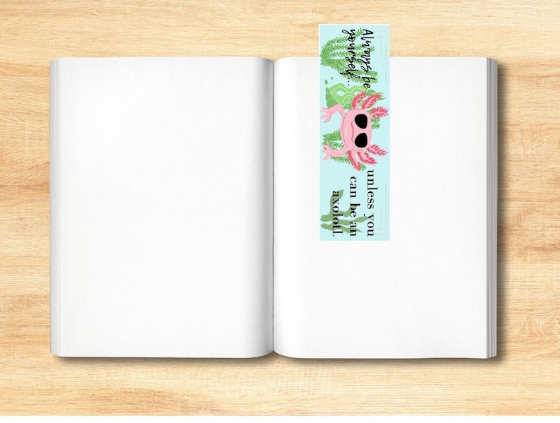 PRINTABLE Axolotl Bookmarks | Axolotl Birthday | Axolotl Party | Party ...