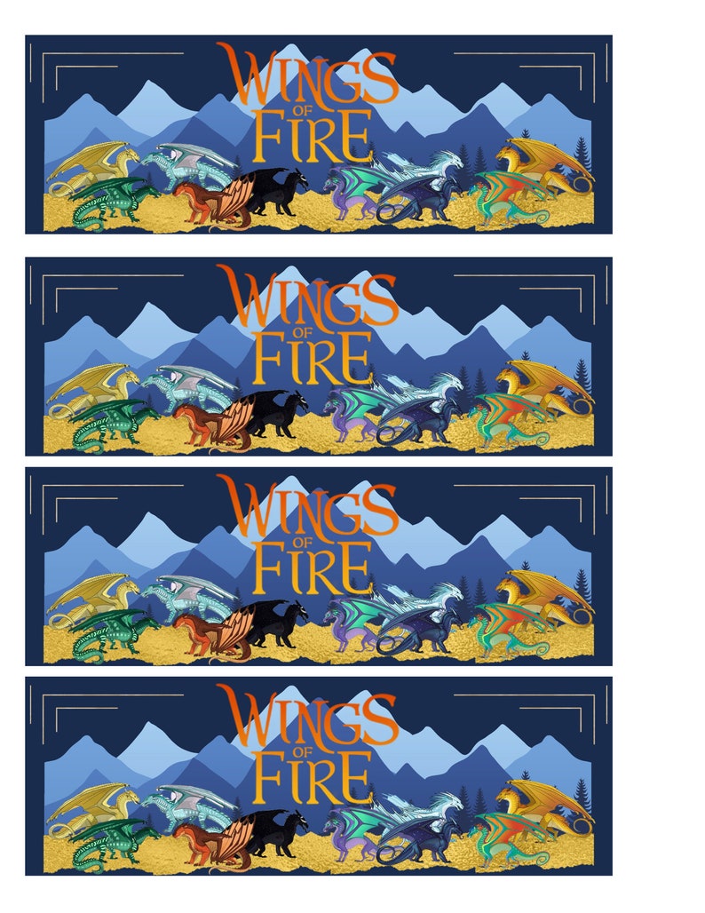 PRINTABLE Dragon Bookmarks | Gift | Party Favor | Halloween Treat - Etsy