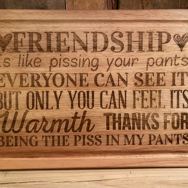 Friendship Plaque - Etsy