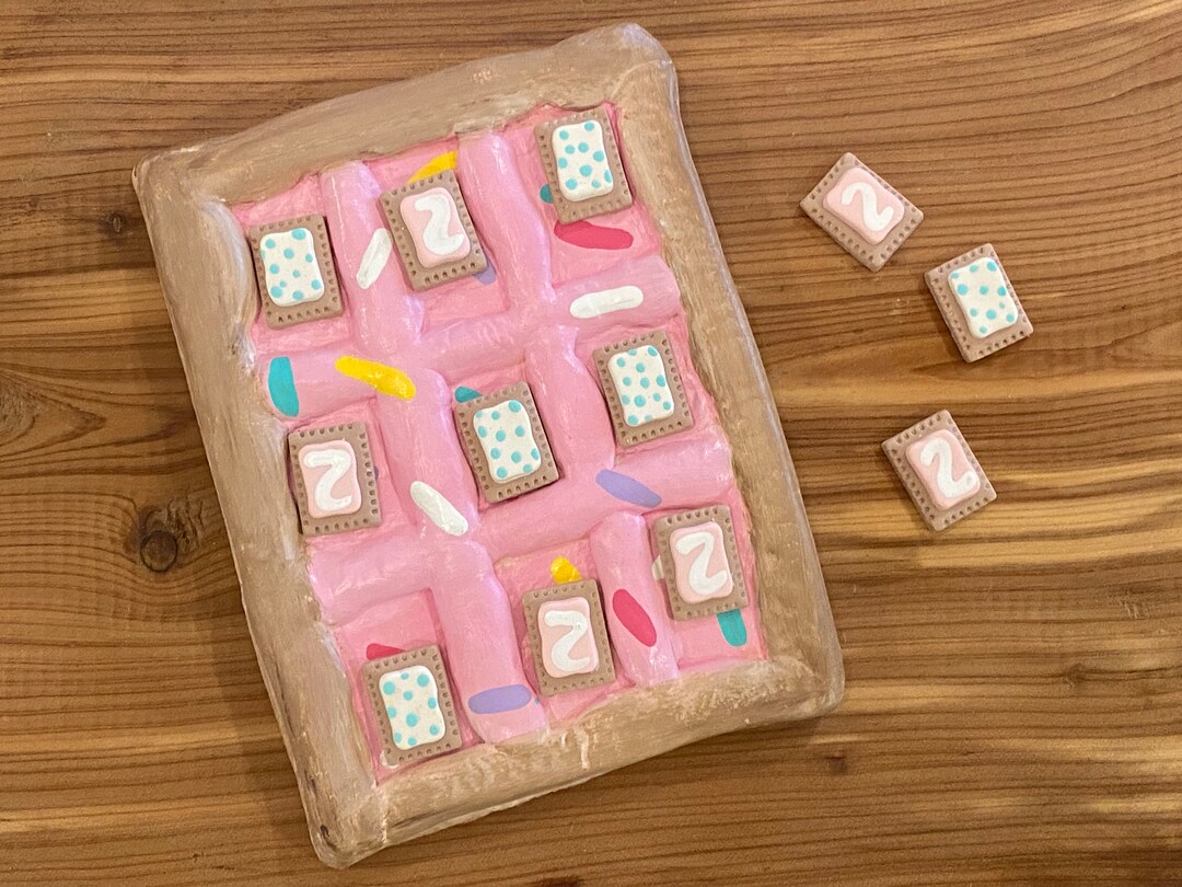 Clay Breakfast Pastry Tic Tac Toe Game - Etsy