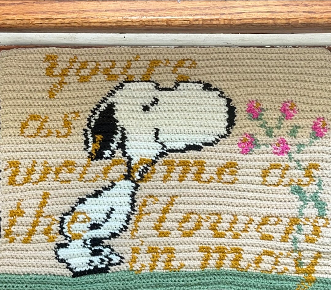Snoopy Spring Crochet Tapestry Pattern - Etsy
