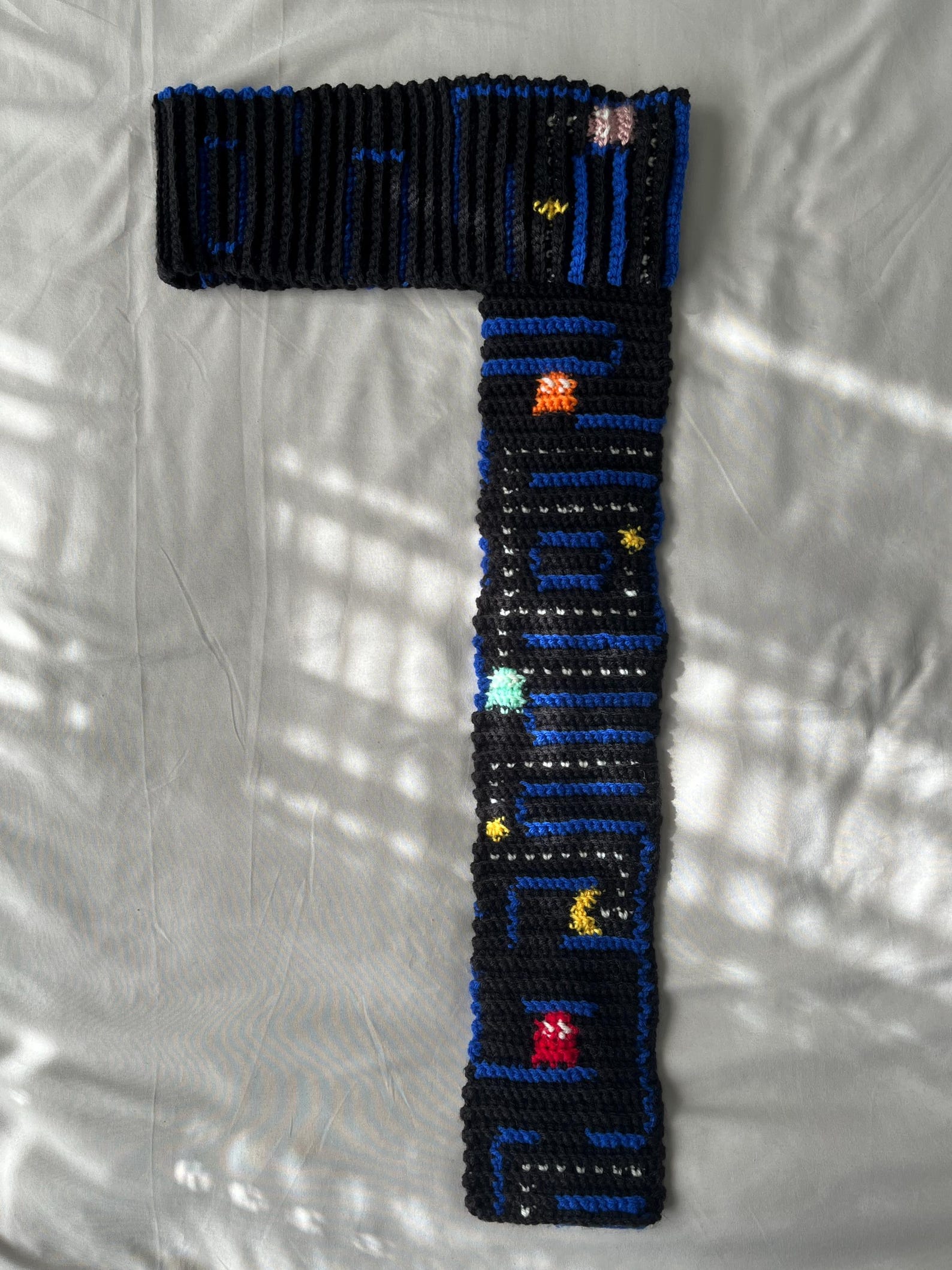Pac-man Crochet Scarf (pattern ONLY) - Etsy