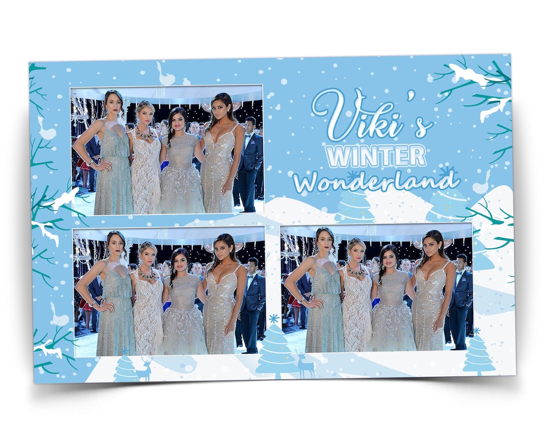 Winter Wonderland Ball Photo Booth Template, Christmas, Holiday ...