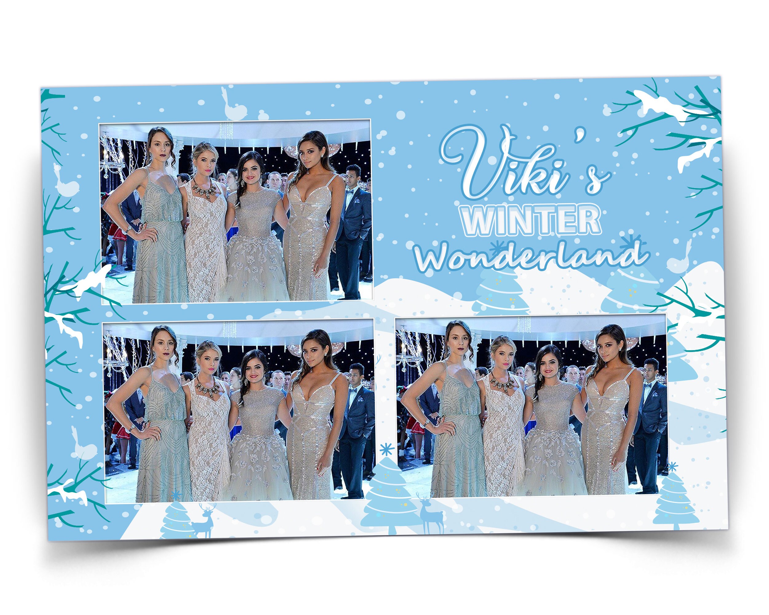 Winter Wonderland Ball Photo Booth Template, Christmas, Holiday ...