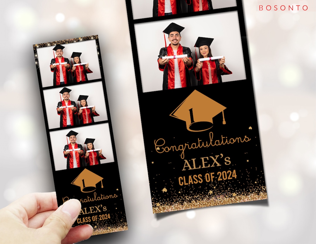 2x6 Graduation Photo Booth Template, Graduation Photo Booth Template ...